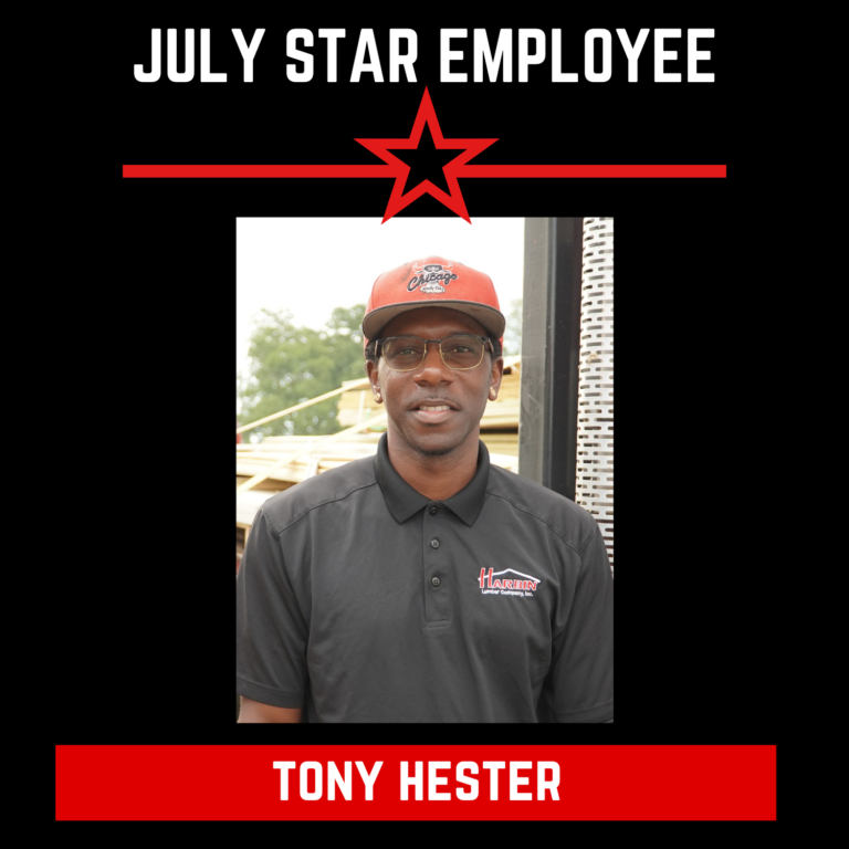 STAR Employee: Tony Hester - Harbin Lumber